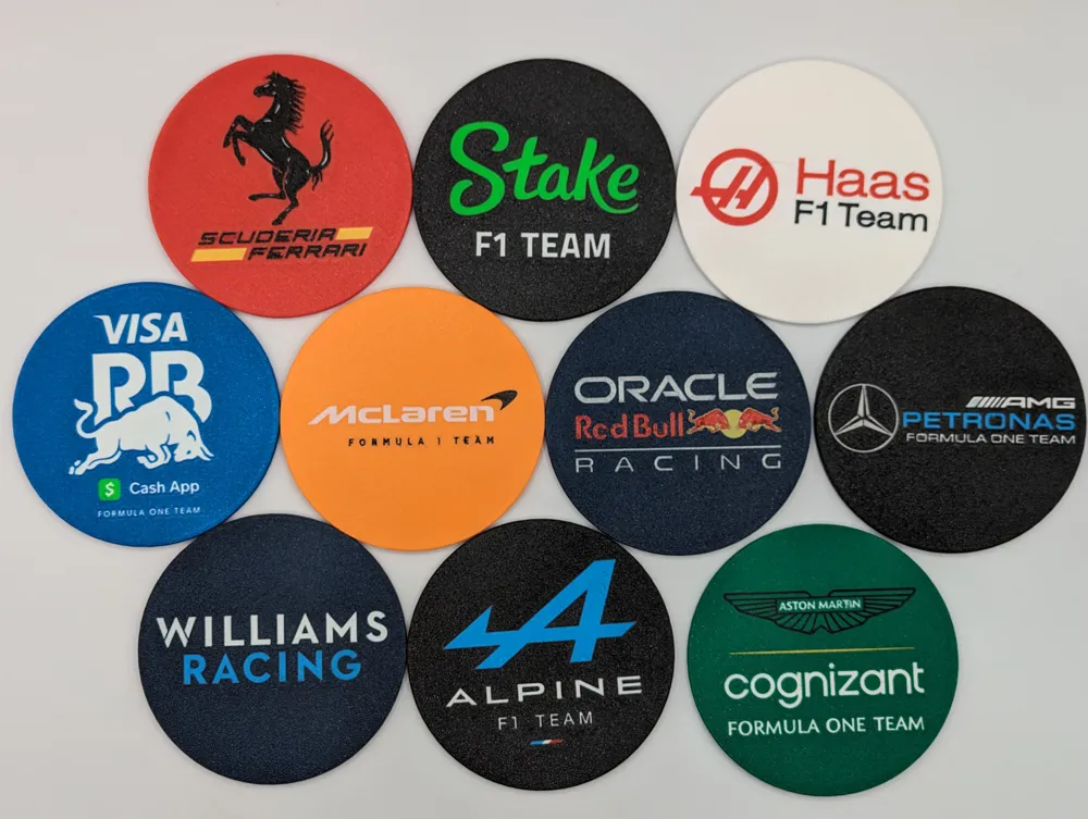 F1 Team Coasters 2024 by Jag_CDN - MakerWorld
