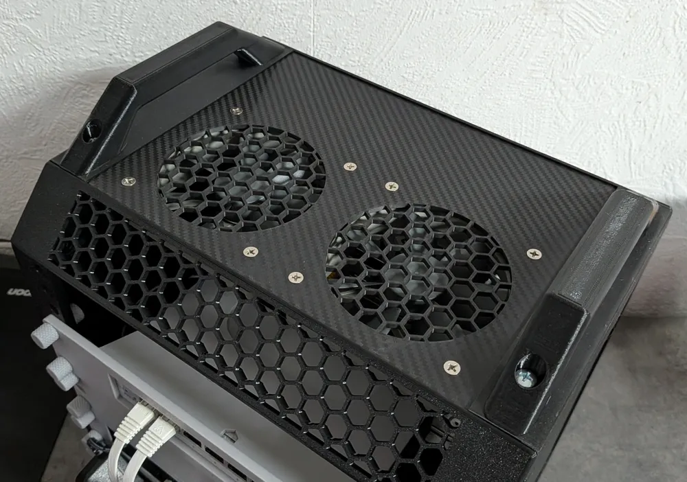 Lab Rax - Top Dual 92mm Fan Panel - Free 3D Print Model - MakerWorld