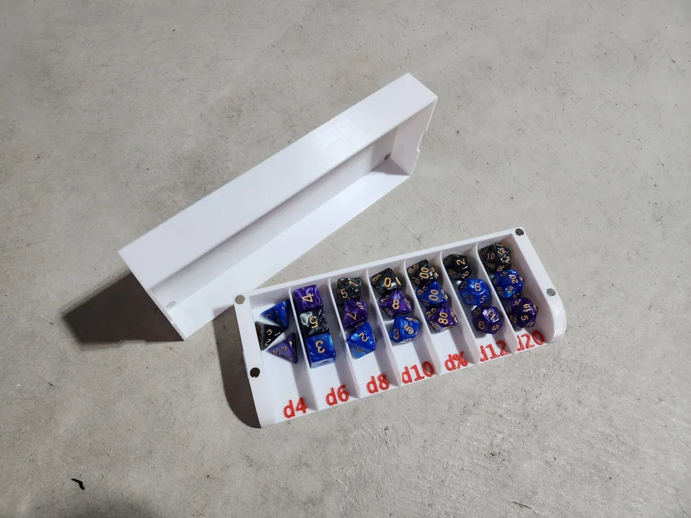 TTRPG Session Dice Organizer Tray with Lid by Gaurhoth - MakerWorld