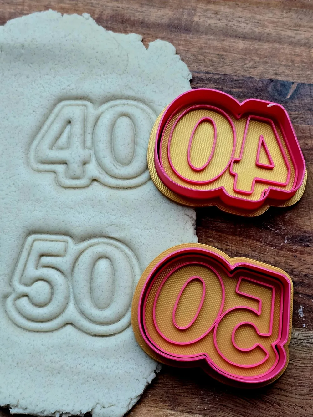 Happy 40 50 Sweet Cookie Cutter Stamp Craft - Free 3D Print Model ...