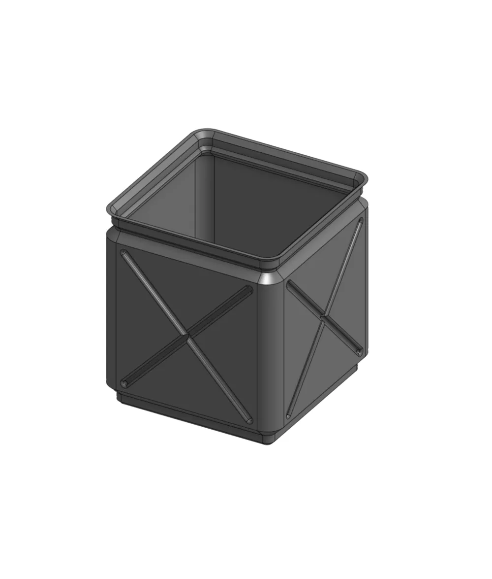 Strong Parametric Vase Mode Gridfinity Container - Free 3D Print Model ...