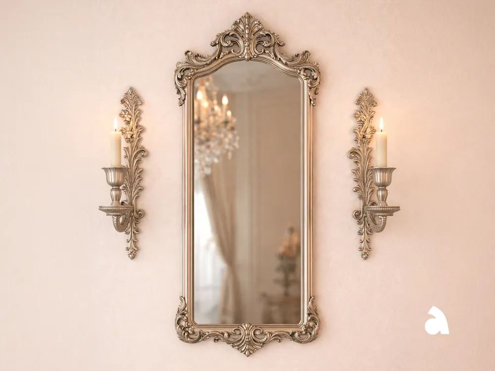 Classic Rococo Wall Candle Holder - Free 3D Print Model - MakerWorld