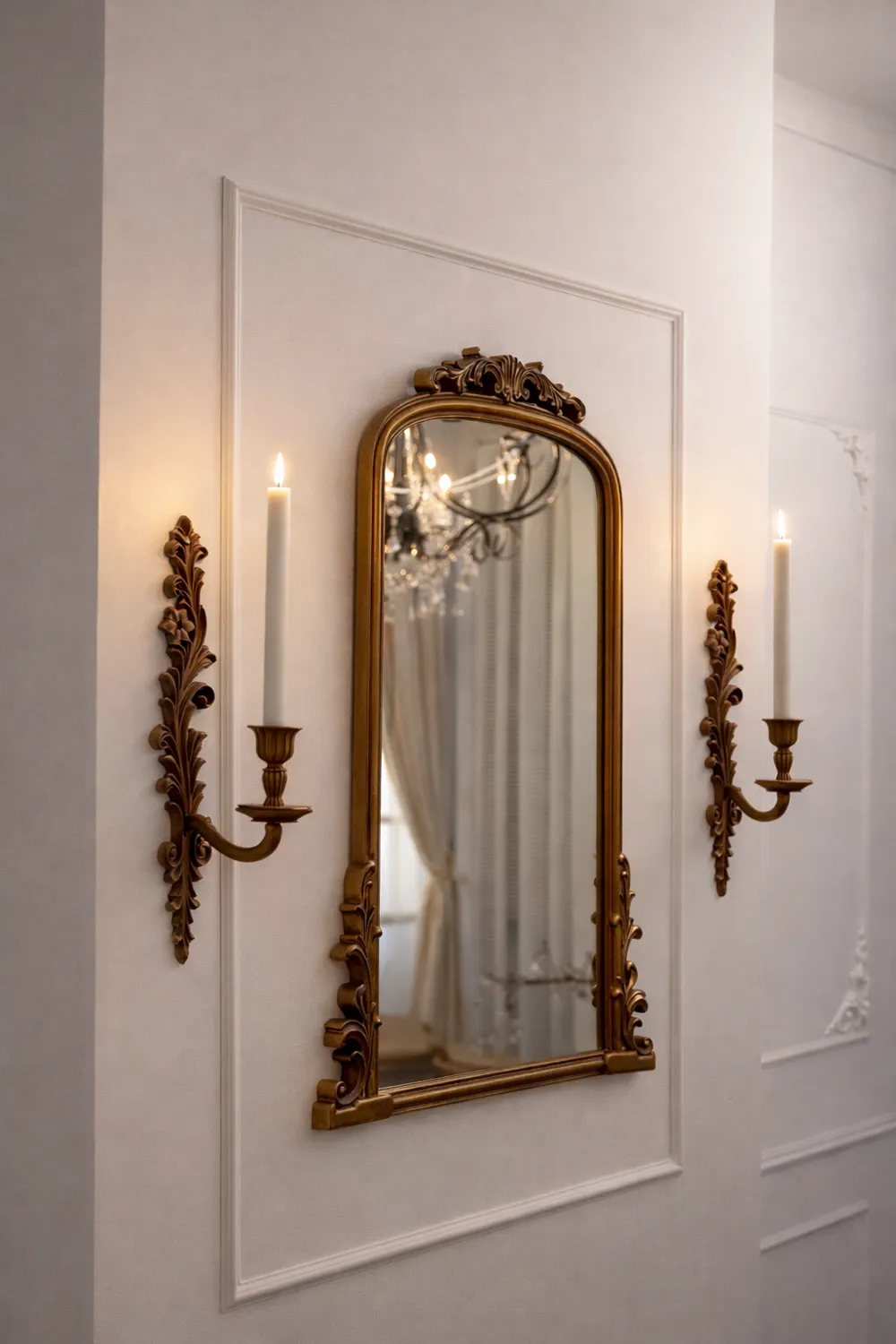 Classic Rococo Wall Candle Holder - Free 3D Print Model - MakerWorld