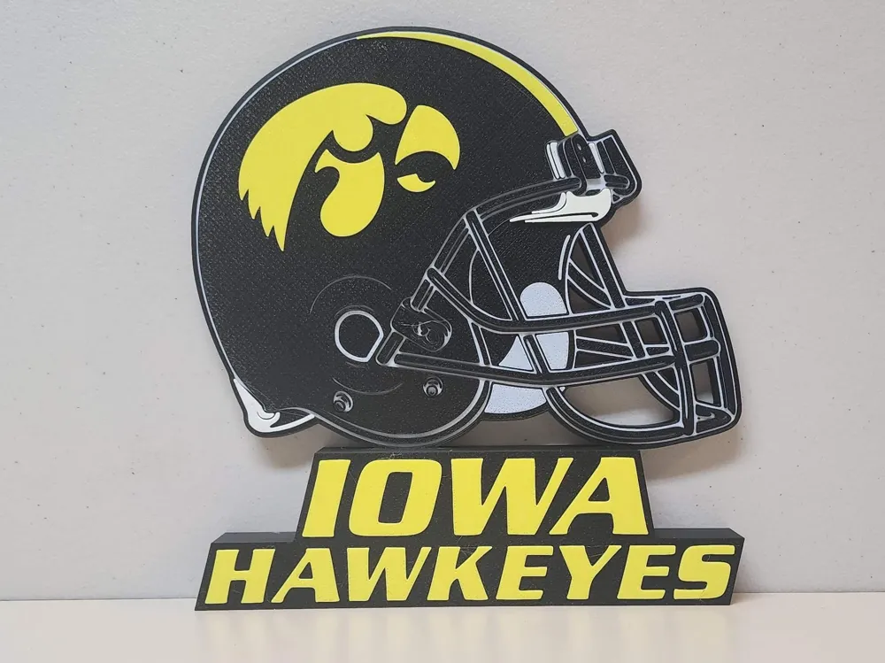 Iowa Hawkeyes Desk or Wall Display by briankstan MakerWorld: Download ...
