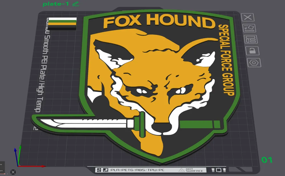 Metal Gear Fox Hound Logo Poster by Ryan @ TheMajinLab MakerWorld ...
