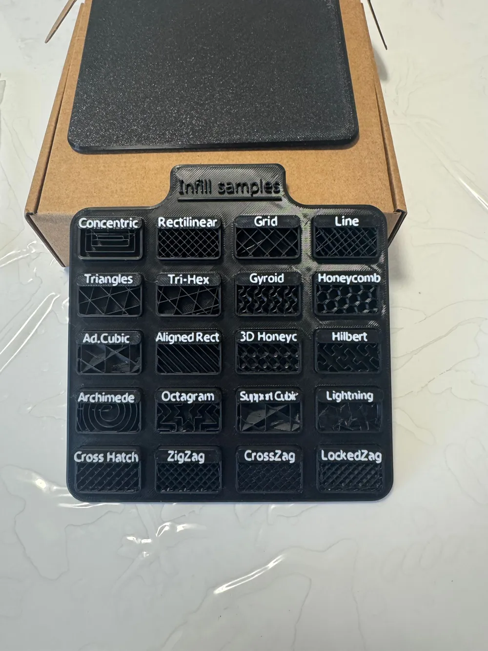 Infill samples plate - Free 3D Print Model - MakerWorld