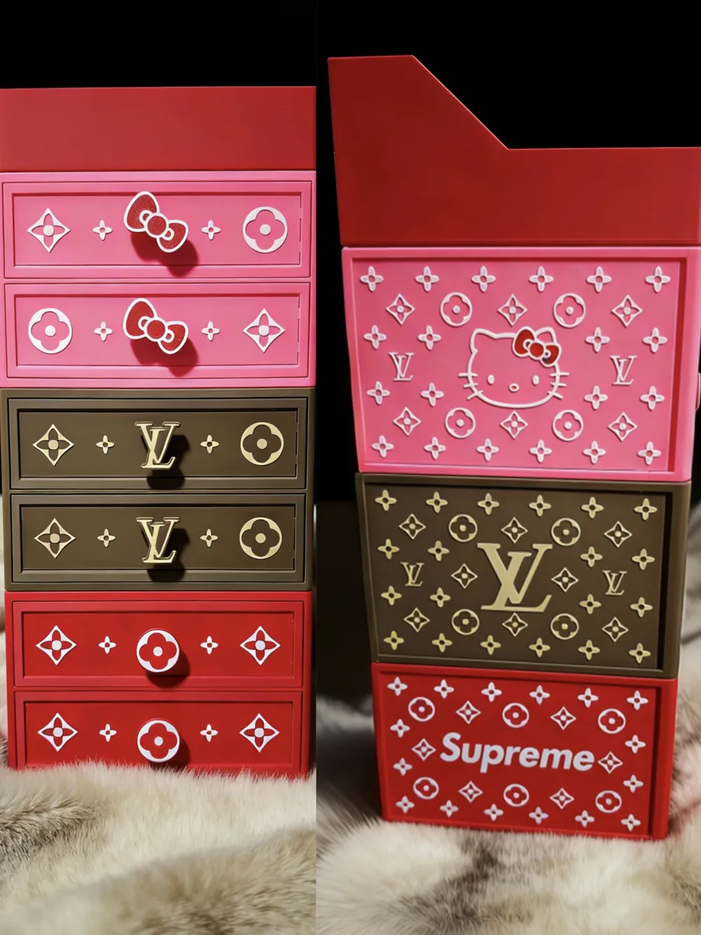 LV Monogram Drawer Jewelry Box / Two-Layer Version / Stackable - Free ...