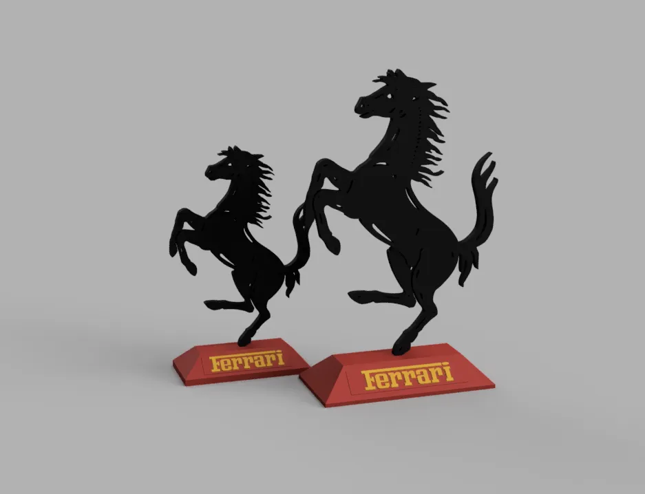 Customizable Prancing Horse - Ferrari Style by Frank3D MakerWorld ...
