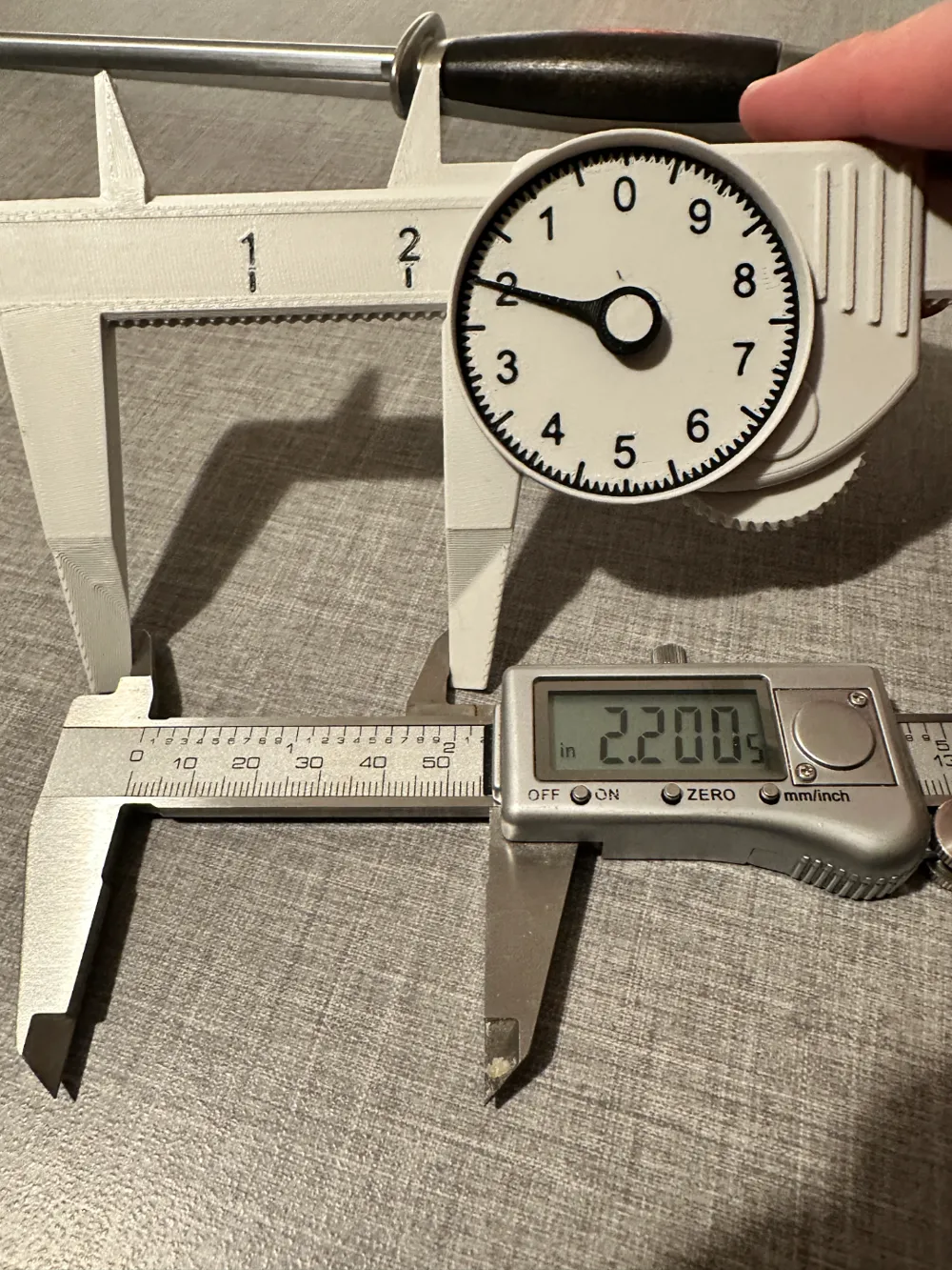 Dial Caliper - Inch version - Free 3D Print Model - MakerWorld