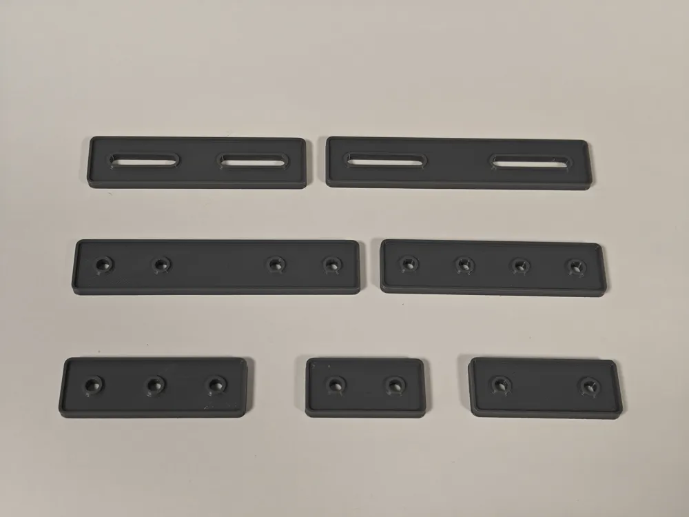 Heavy Duty Mounting Plates (Flat) | M4 Holes - Free 3D Print Model ...