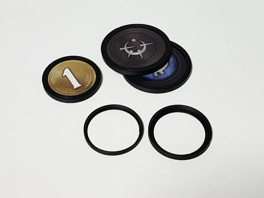 [Parametric] Token Edge Cover (Round) - Free 3D Print Model - MakerWorld