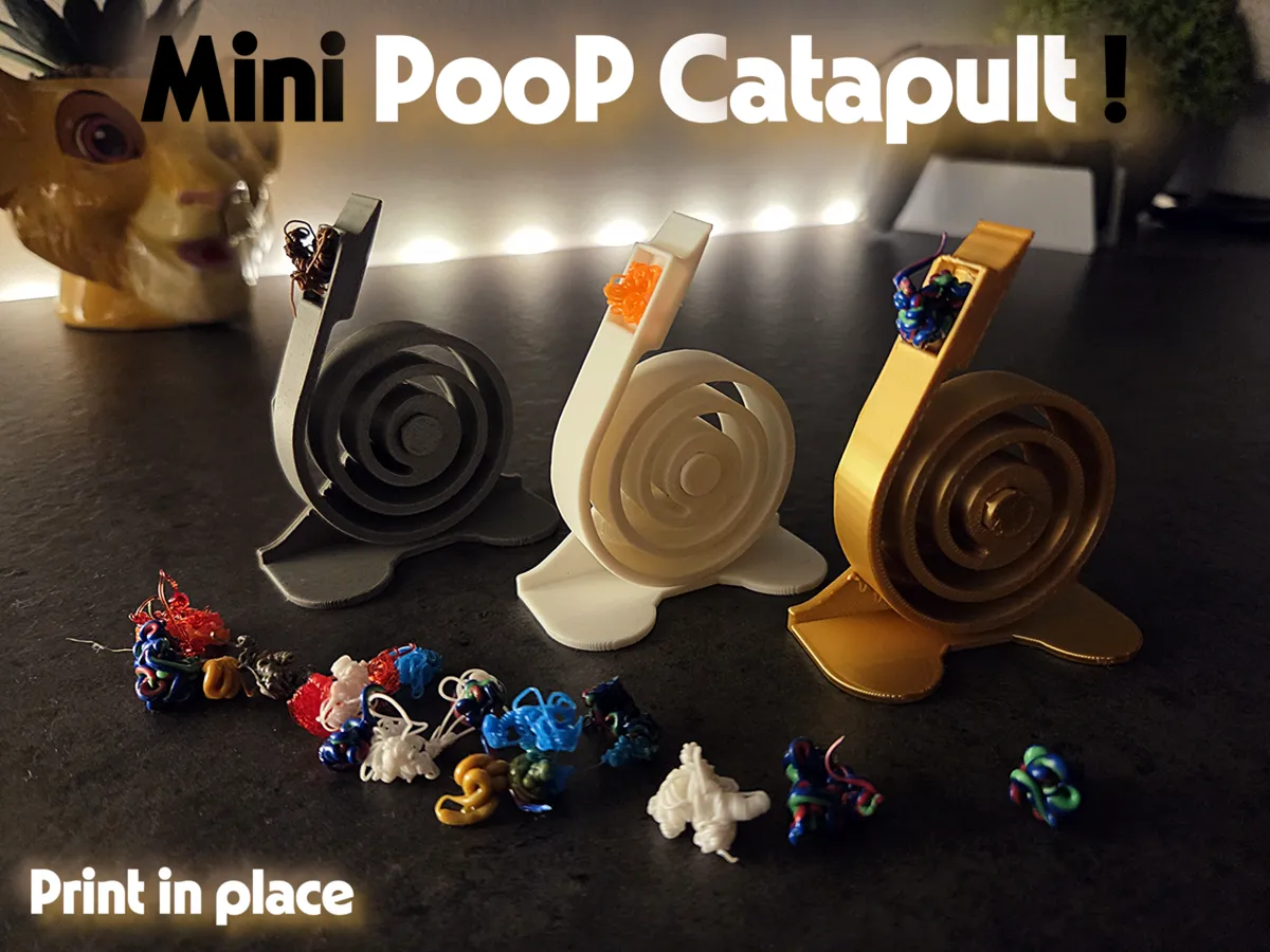 Catapulta de Cocô ! - Modelo gratuito para impressão 3D - MakerWorld
