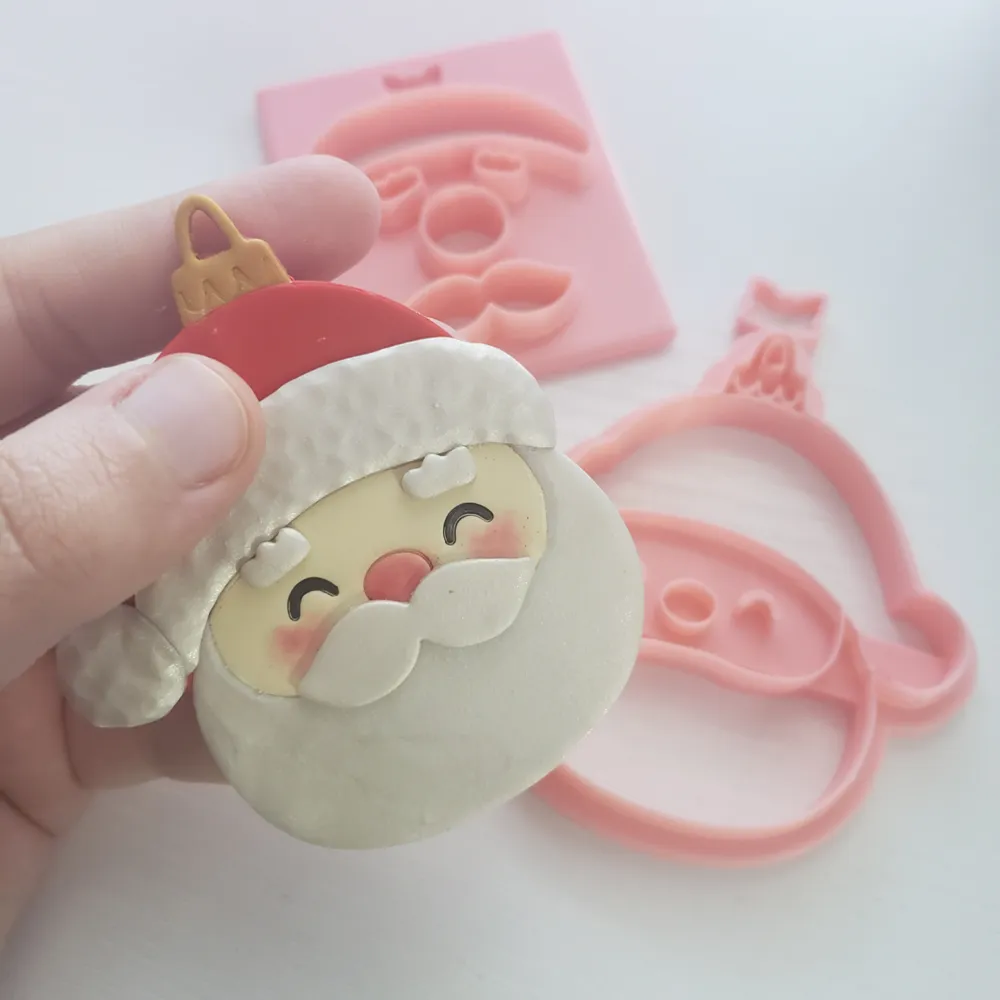 Santa Polymer Clay Ornament / Decor Clay Cutter by The Pudgy Art ...