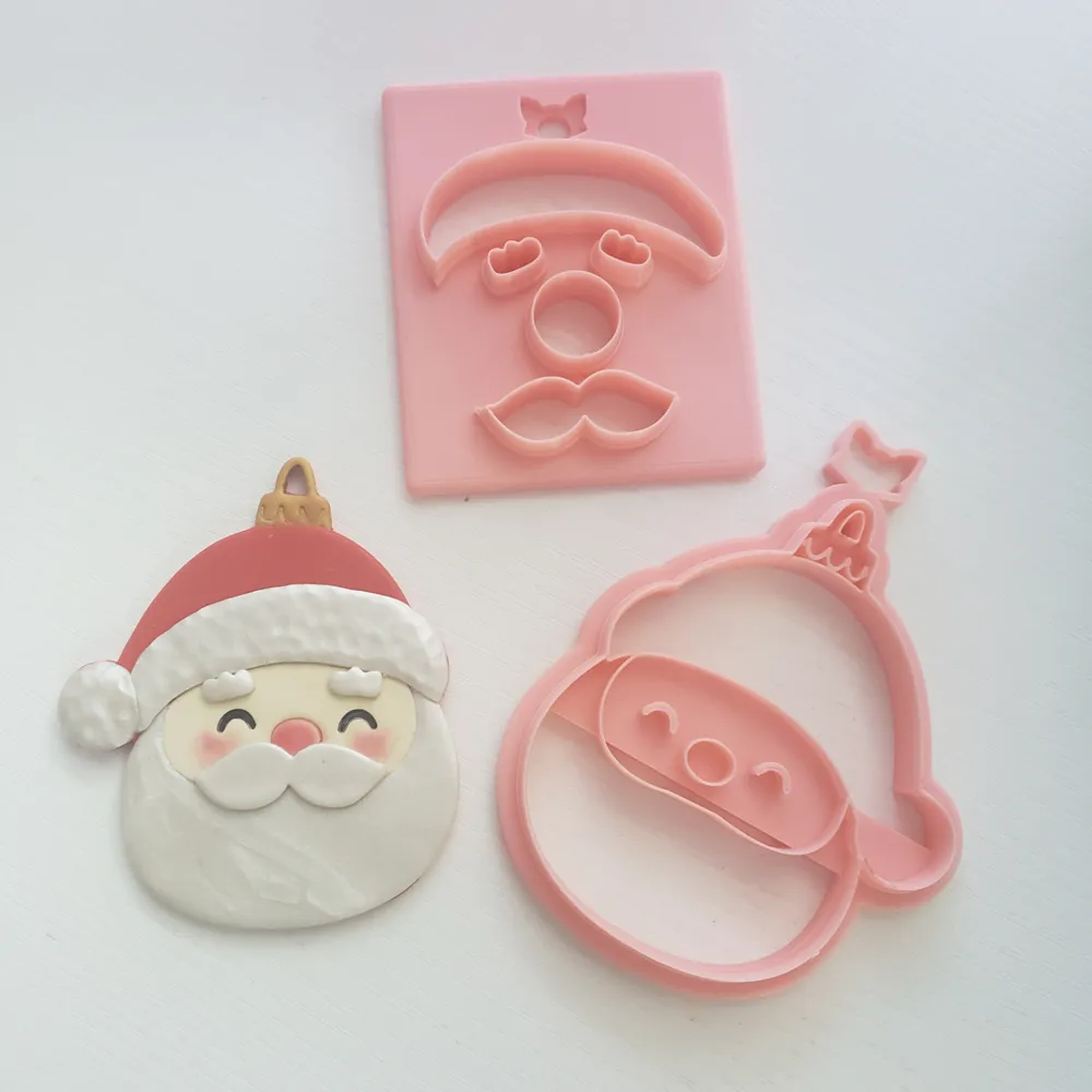 Santa Polymer Clay Ornament / Decor Clay Cutter by The Pudgy Art ...