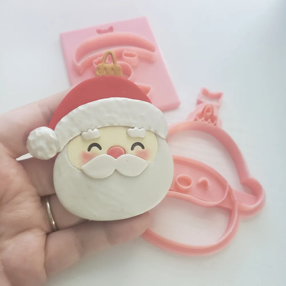 Santa Polymer Clay Ornament / Decor Clay Cutter by The Pudgy Art ...