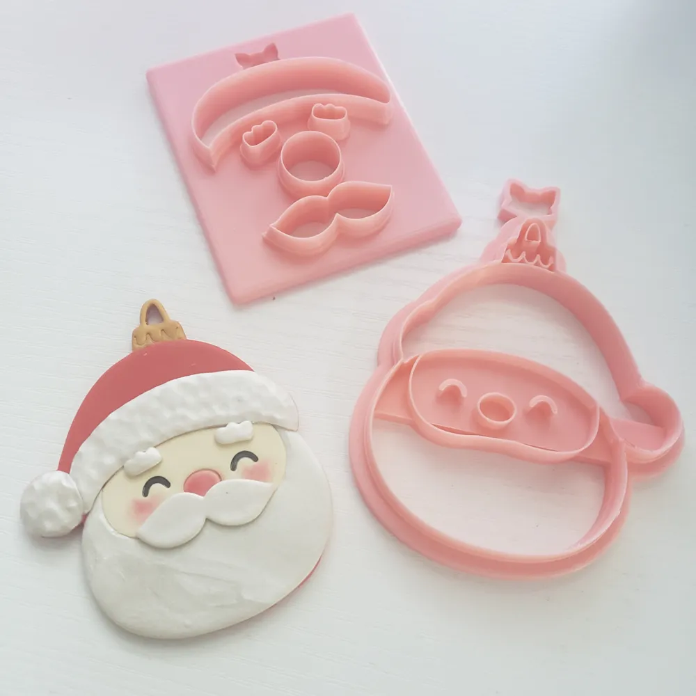 Santa Polymer Clay Ornament / Decor Clay Cutter by The Pudgy Art ...