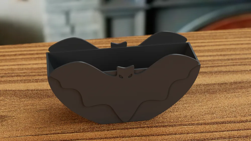 Halloween bat bowl by Chua - MakerWorld