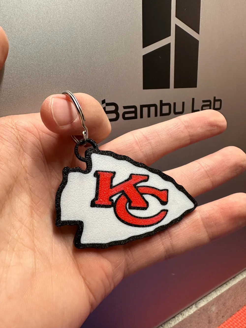 Kansas City Chiefs Multi-Color Keychain by DaveDesigns3D - MakerWorld