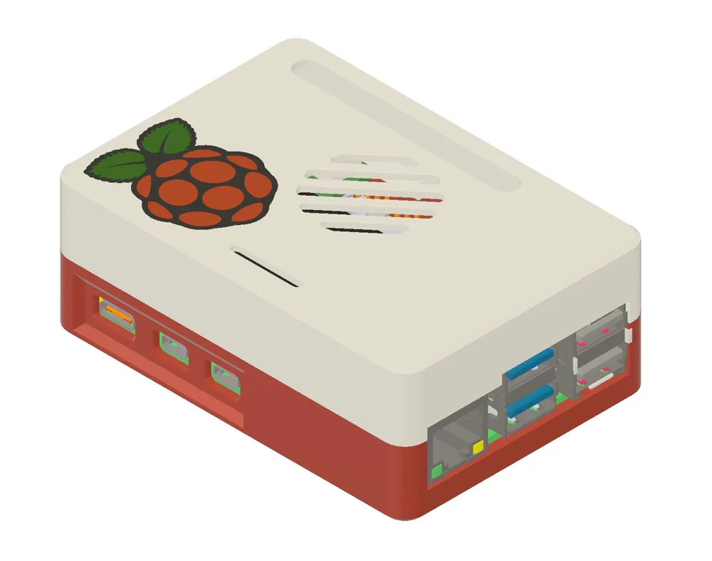 Raspberry pi 5 case + fan + NVMe (Geekworm X1001) Remixed by HGW XX/7 ...