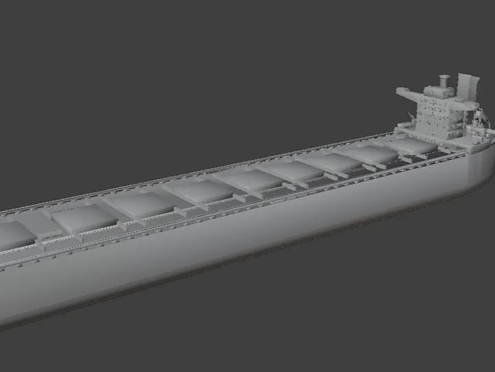 Capesize Bulk Carrier Vessel - Free 3D Print Model - MakerWorld