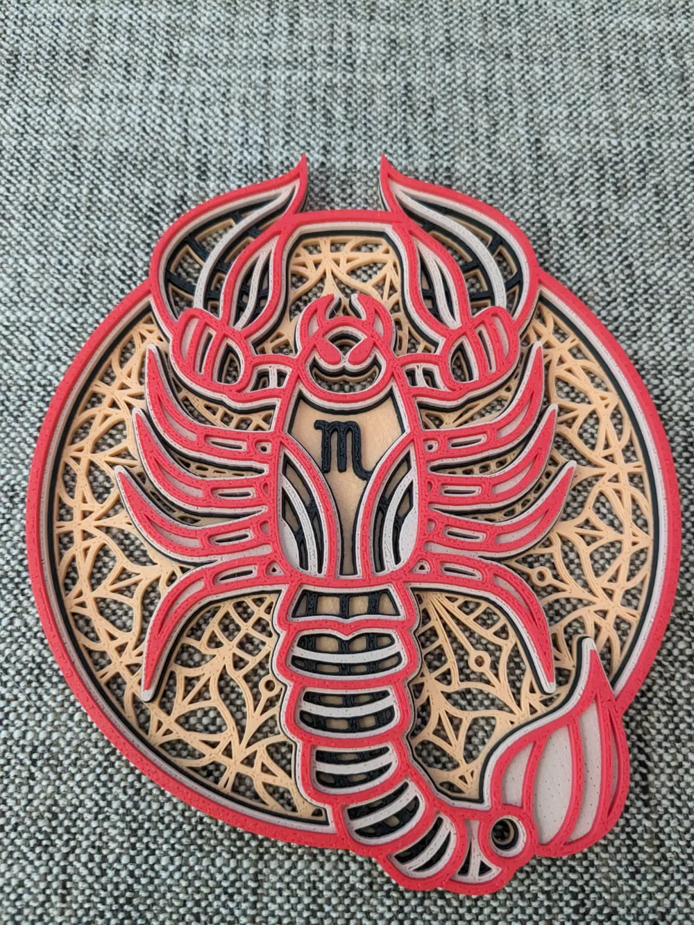 Scorpio Mandala - Zodiac Symbol by Just_Josh - MakerWorld