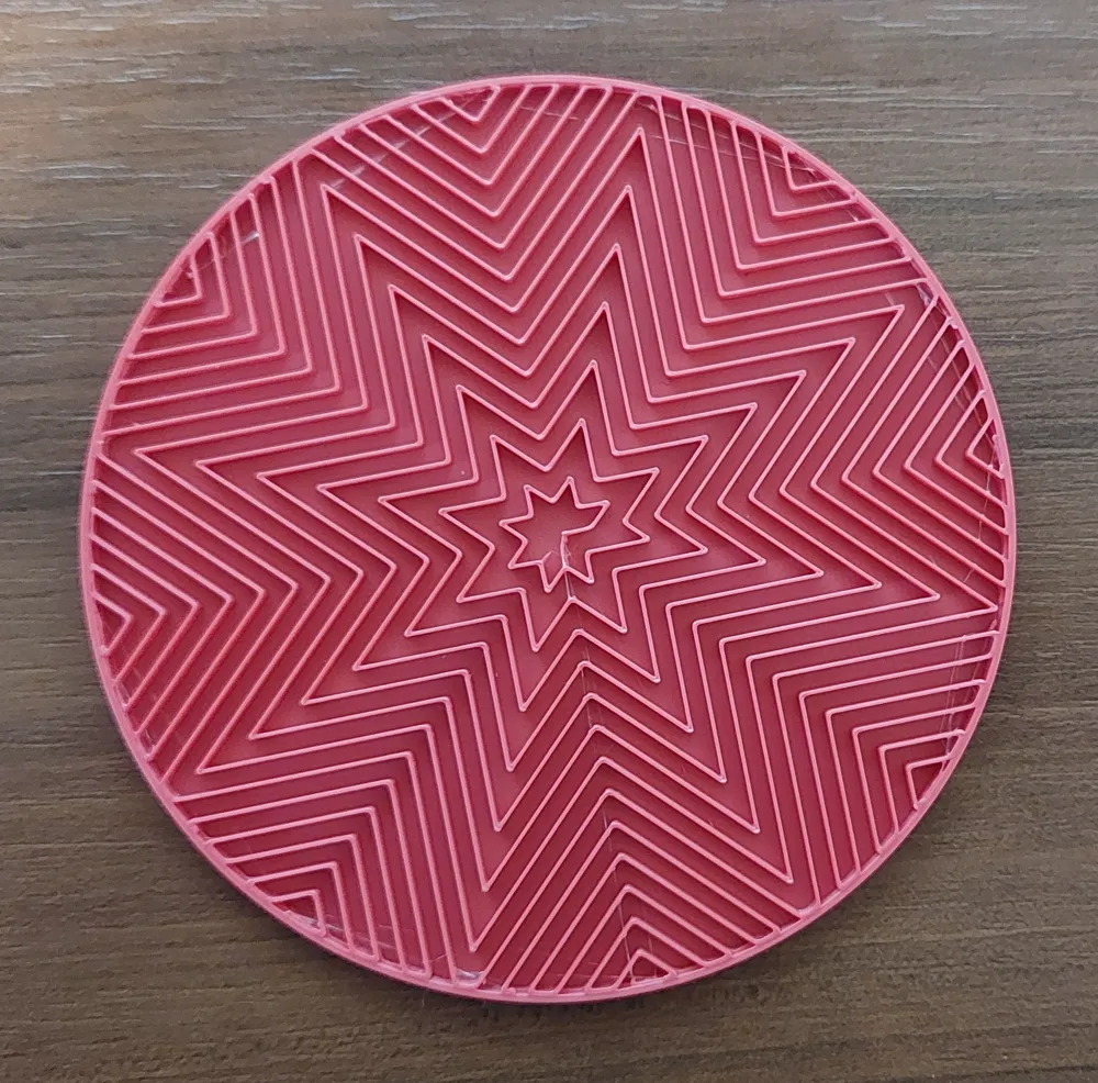 Octagram spiral infill coaster by CustomCreations - MakerWorld