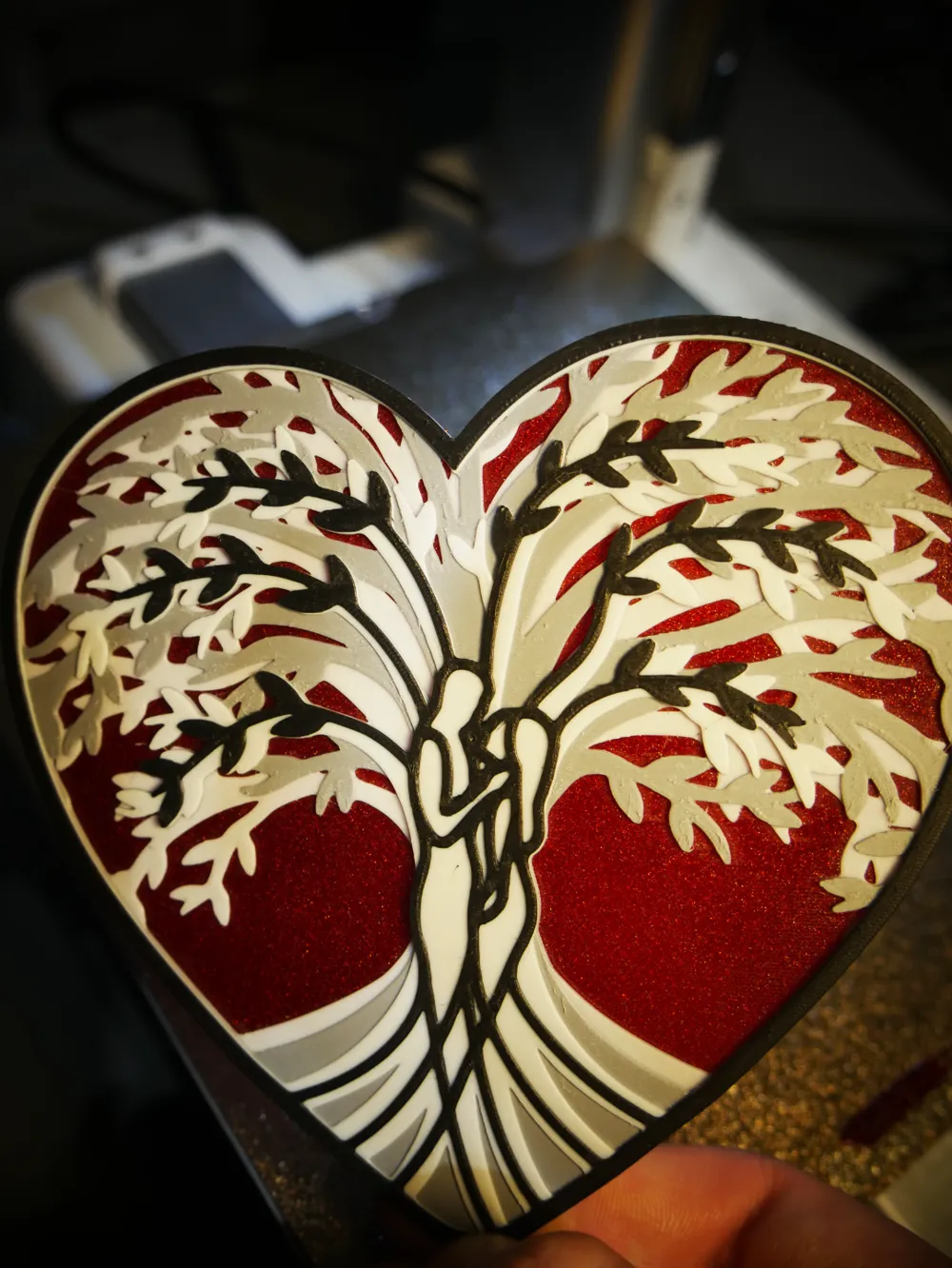 Customizable Multi-layered Valentine's Day Heart by LayerAtATime ...