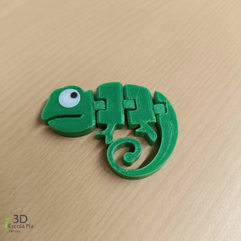 Flexi Chameleon - Free 3D Print Model - MakerWorld