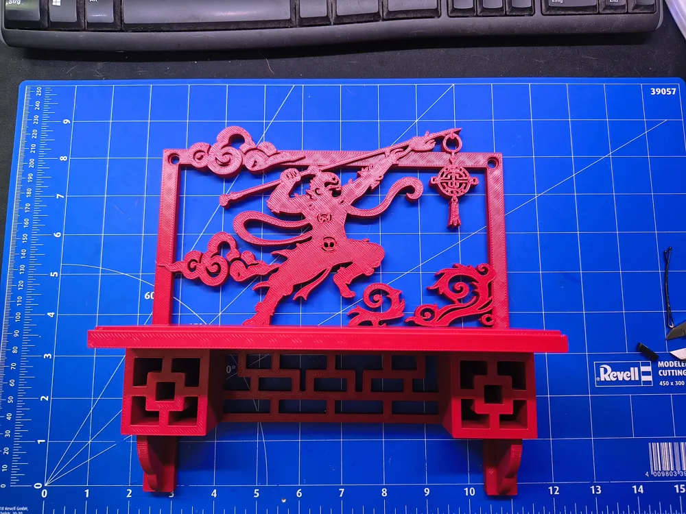 Wall Shelf Sun Wukong Monkey King – Chinese Decor - Free 3D Print Model ...