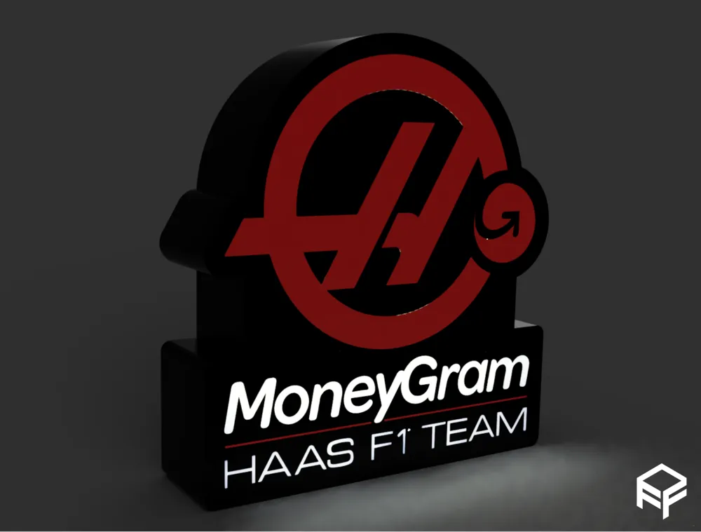Haas F1 Team LightBox by FF3D.Makes - MakerWorld