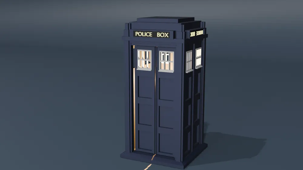 Doctor Who TARDIS Telephone booth by 1230x - MakerWorld
