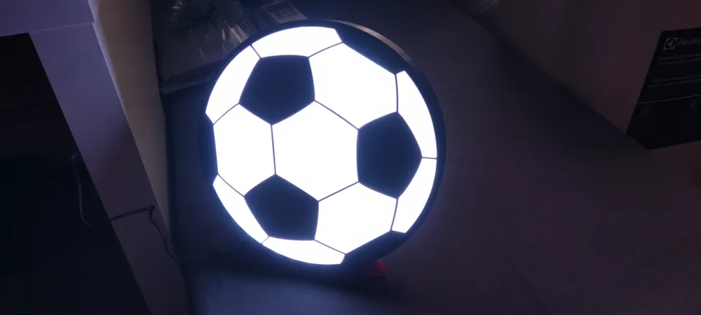 Soccer Ball Lightbox by ghost310 - MakerWorld