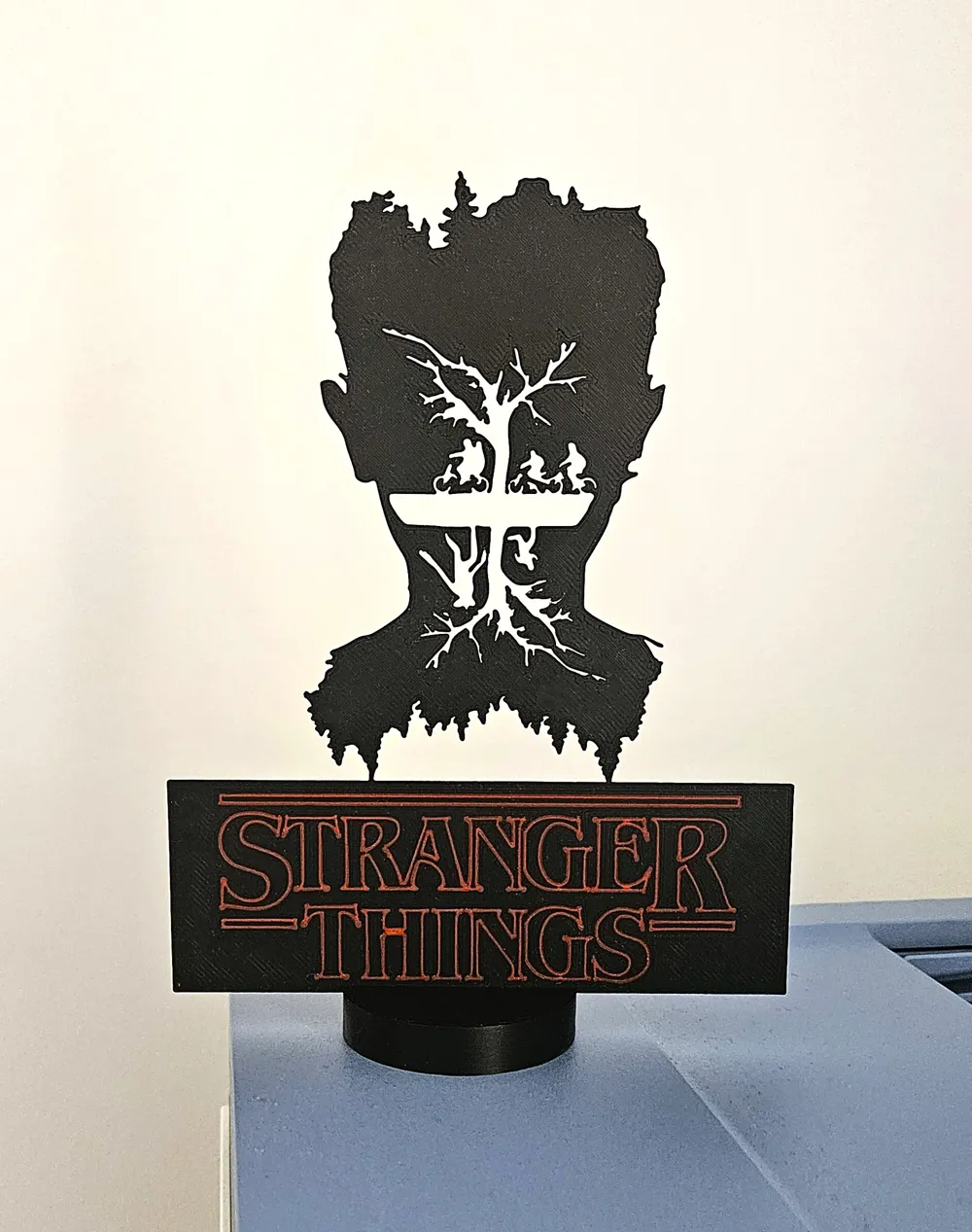 Unique Silhouette : Stranger Things - wall & desk - Free 3D Print Model ...
