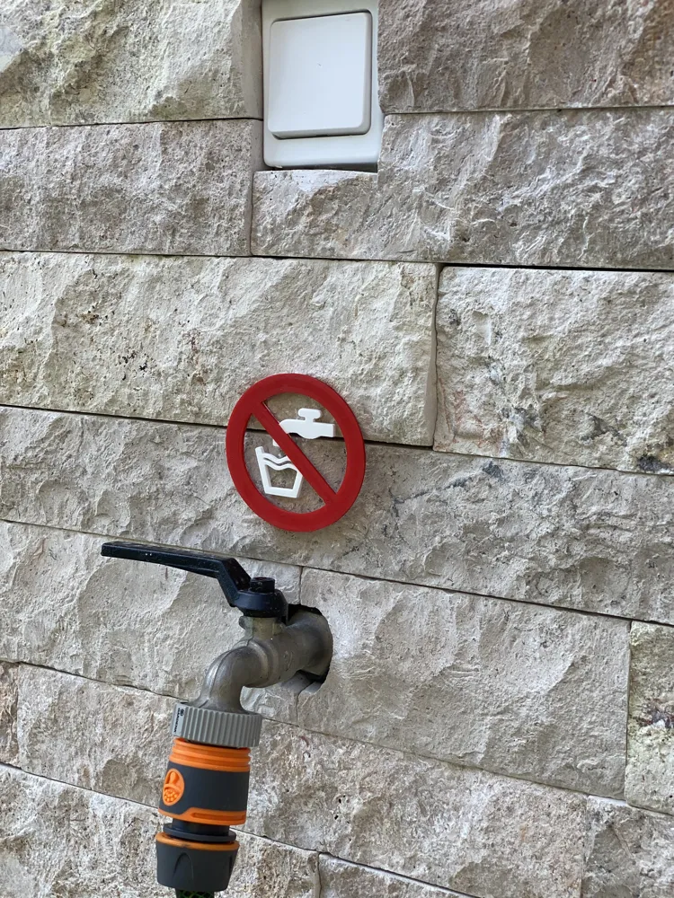 No Drink Water Sign by David Krammer - MakerWorld