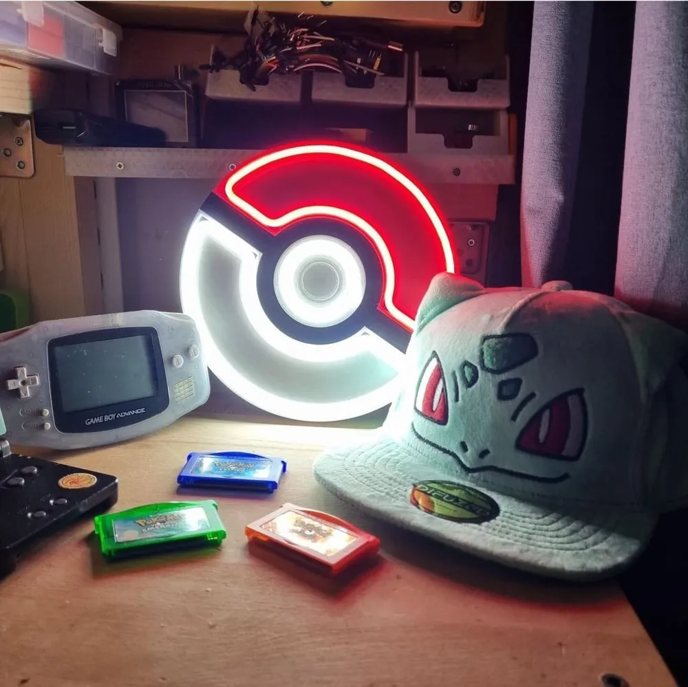 Neon Pokémon Lamp - Free 3D Print Model - MakerWorld