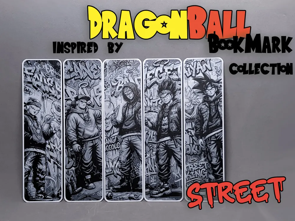 Inspired by DragonBall, cartoon, tv, Bookmark - Free 3D Print Model ...
