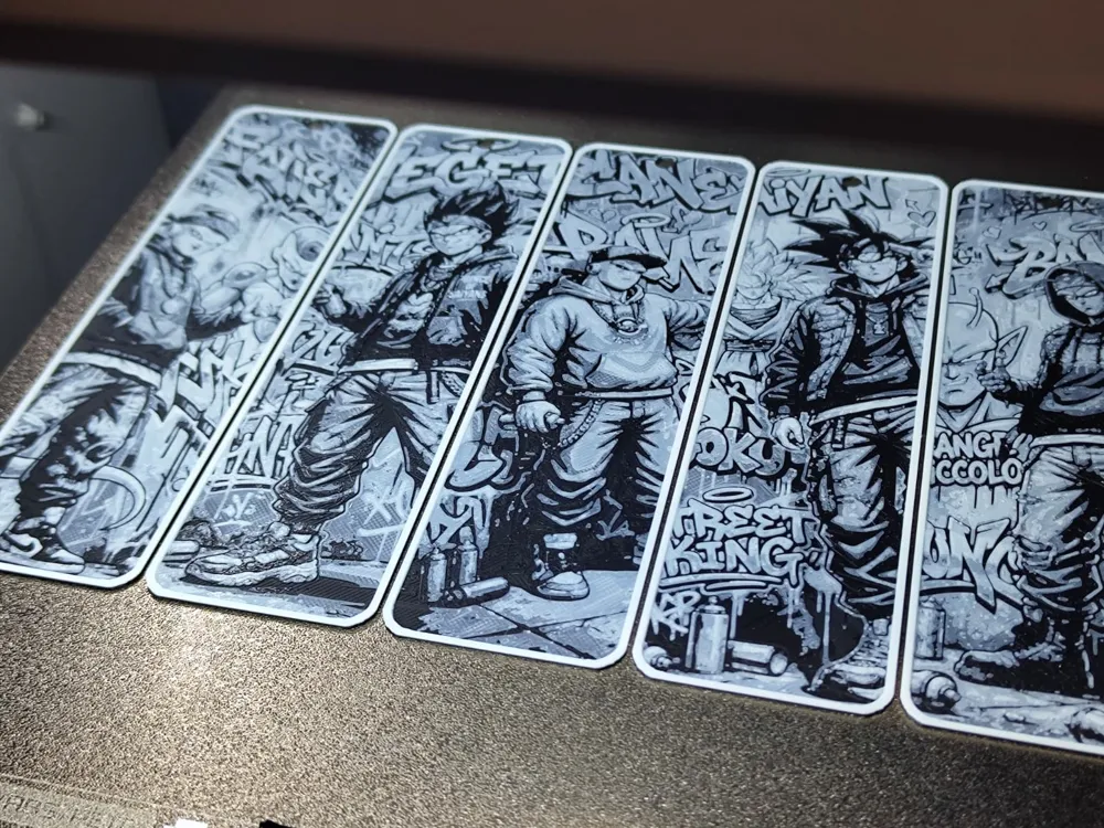 Inspired by DragonBall, cartoon, tv, Bookmark - Free 3D Print Model ...