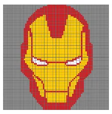 Iron Man Pixel Puzzle by tomu - MakerWorld
