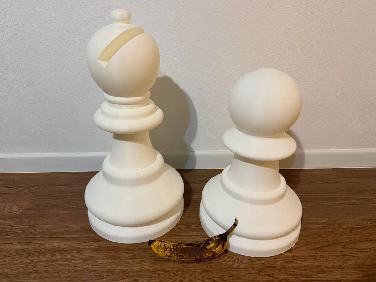 Giant Chess Pawn & Bishop - Free 3D Print Model - MakerWorld