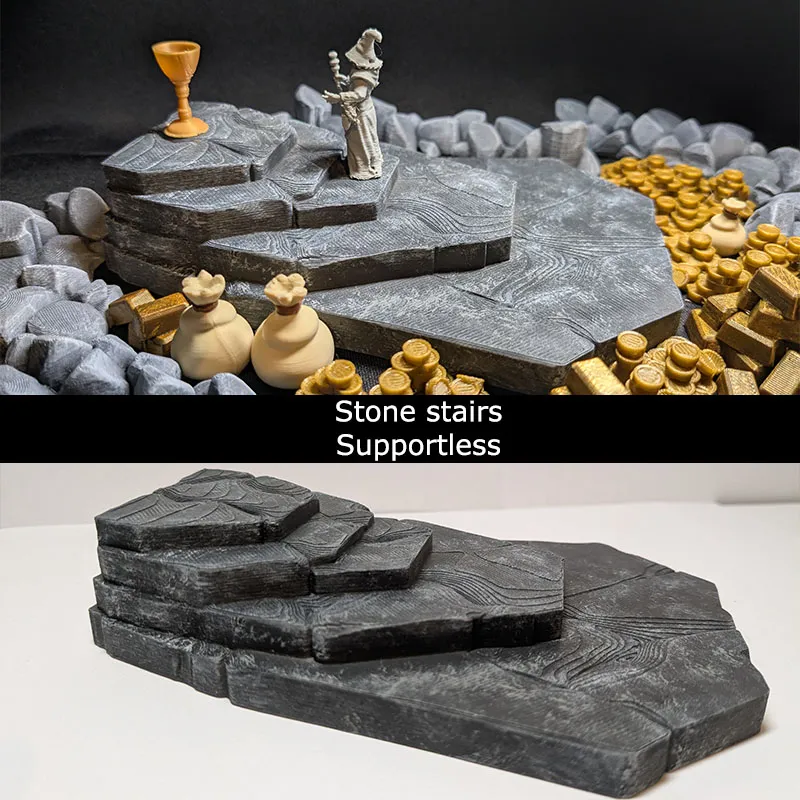 Stone stairs - DND terrain (supportless) by Together 3D MakerWorld ...