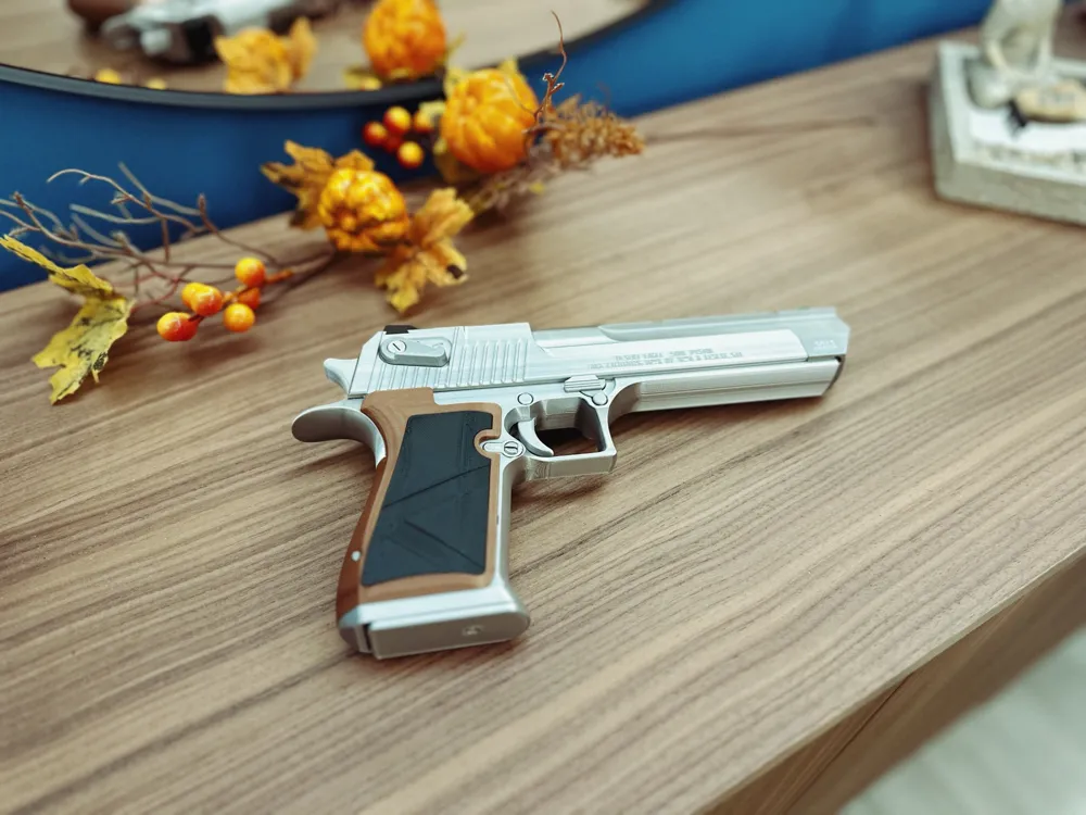 Resident Evil 2 - Desert Eagle 50AE Lightning Hawk - Free 3D Print ...
