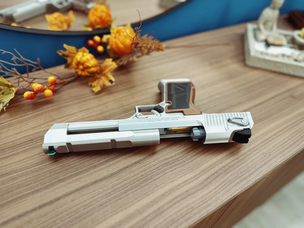Resident Evil 2 - Desert Eagle 50AE Lightning Hawk - Free 3D Print ...