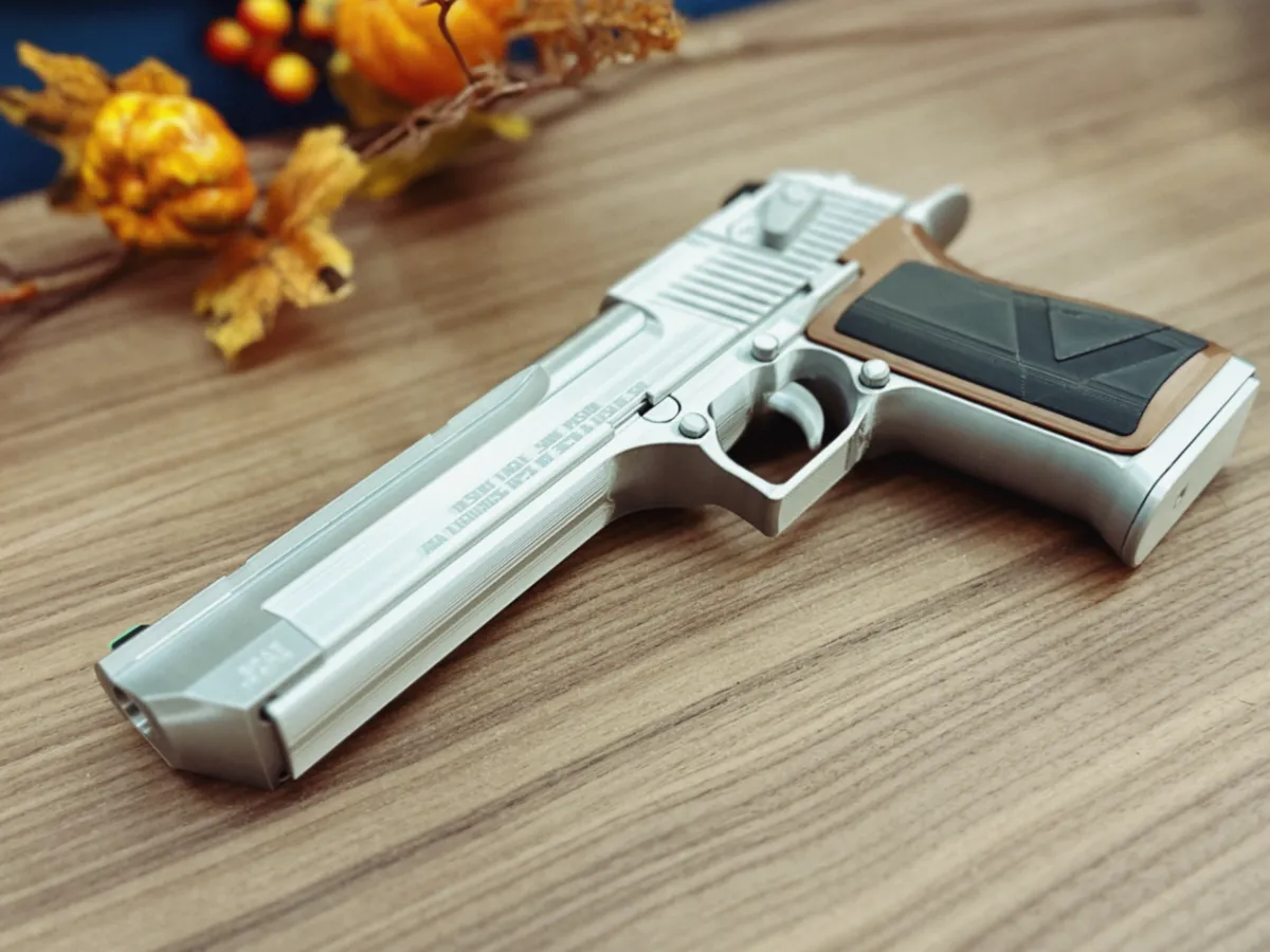 Resident Evil 2 - Desert Eagle 50AE Lightning Hawk - Free 3D Print ...