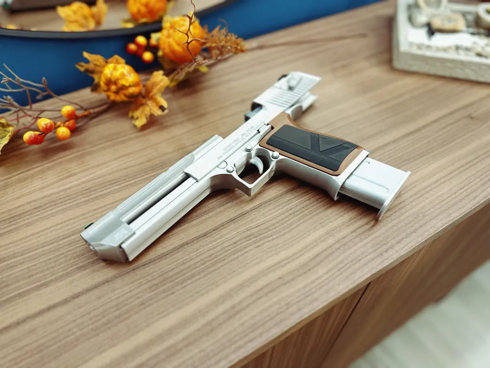 Resident Evil 2 - Desert Eagle 50AE Lightning Hawk - Free 3D Print ...