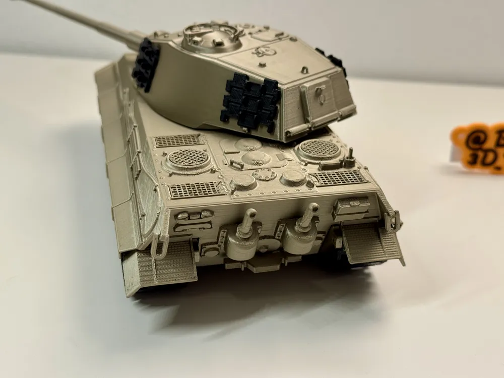 Tanque Pesado Tiger II Escala 1/35 King Tiger de la Segunda Guerra Mundial por Bavaria_3D Tanks ...