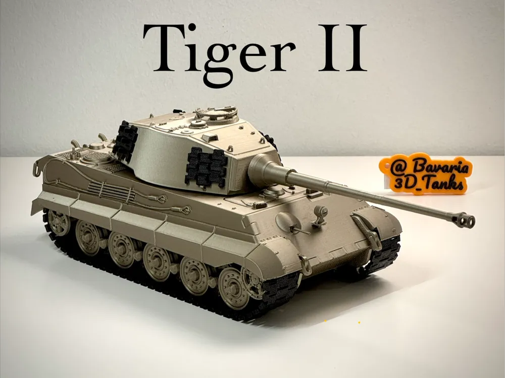 Tiger II Heavy Tank 1/35 Scale WWII King Tiger by Bavaria_3D Tanks ...