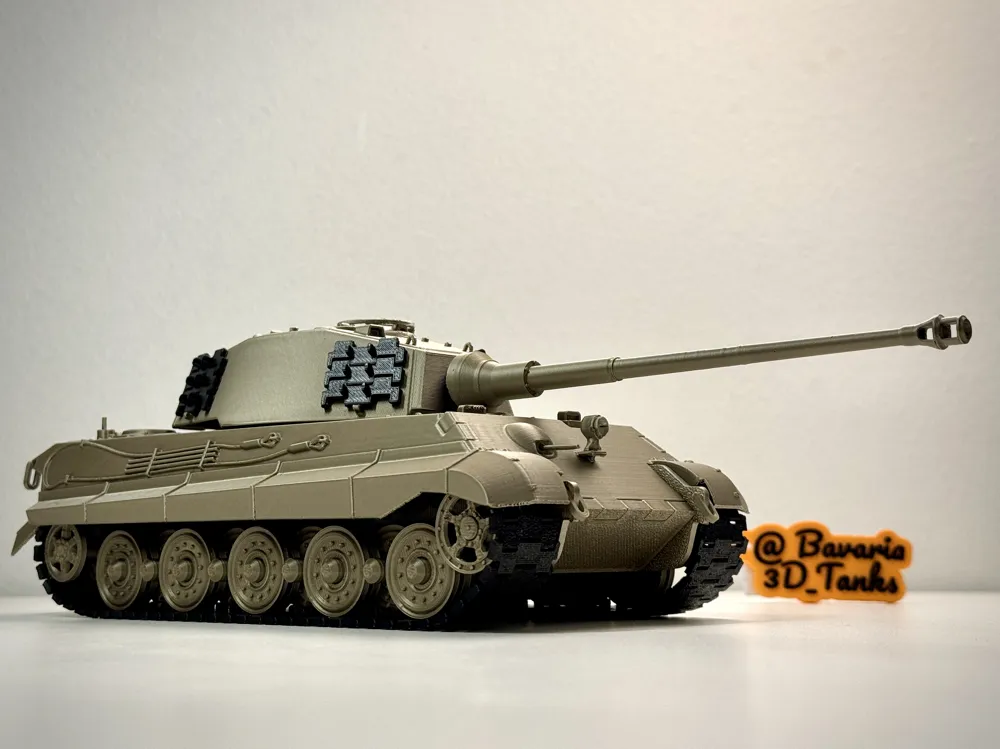 Tiger II Heavy Tank 1/35 Scale Tiger 2 King Tiger by Bavaria_3D Tanks ...
