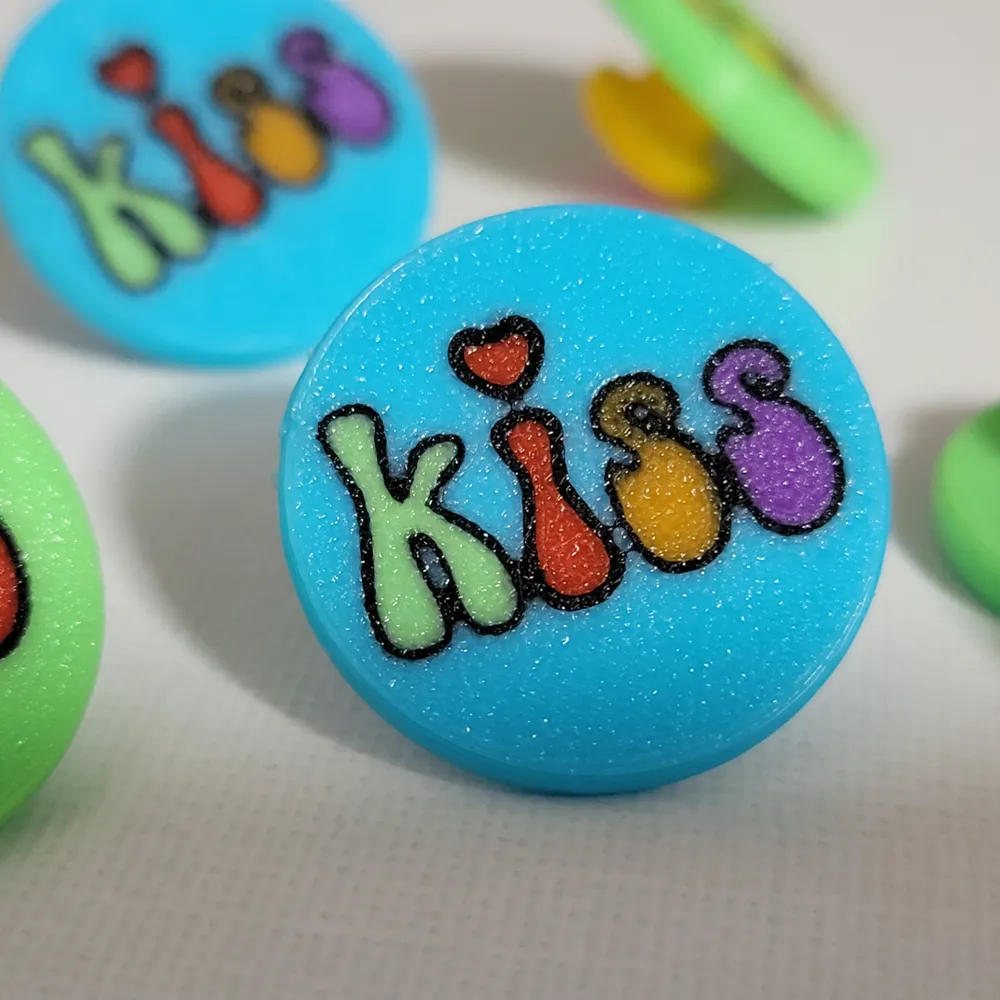 Crocs Jibbitz, Groovy Words by kabendesign - MakerWorld