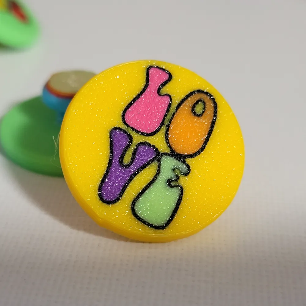 Crocs Jibbitz, Groovy Words by kabendesign - MakerWorld