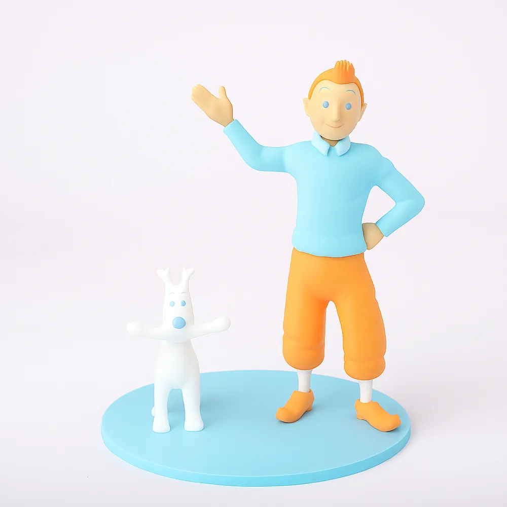 Tintin & Snowy Figurine Duo for Comic Fans by GeekSculpt3D MakerWorld ...